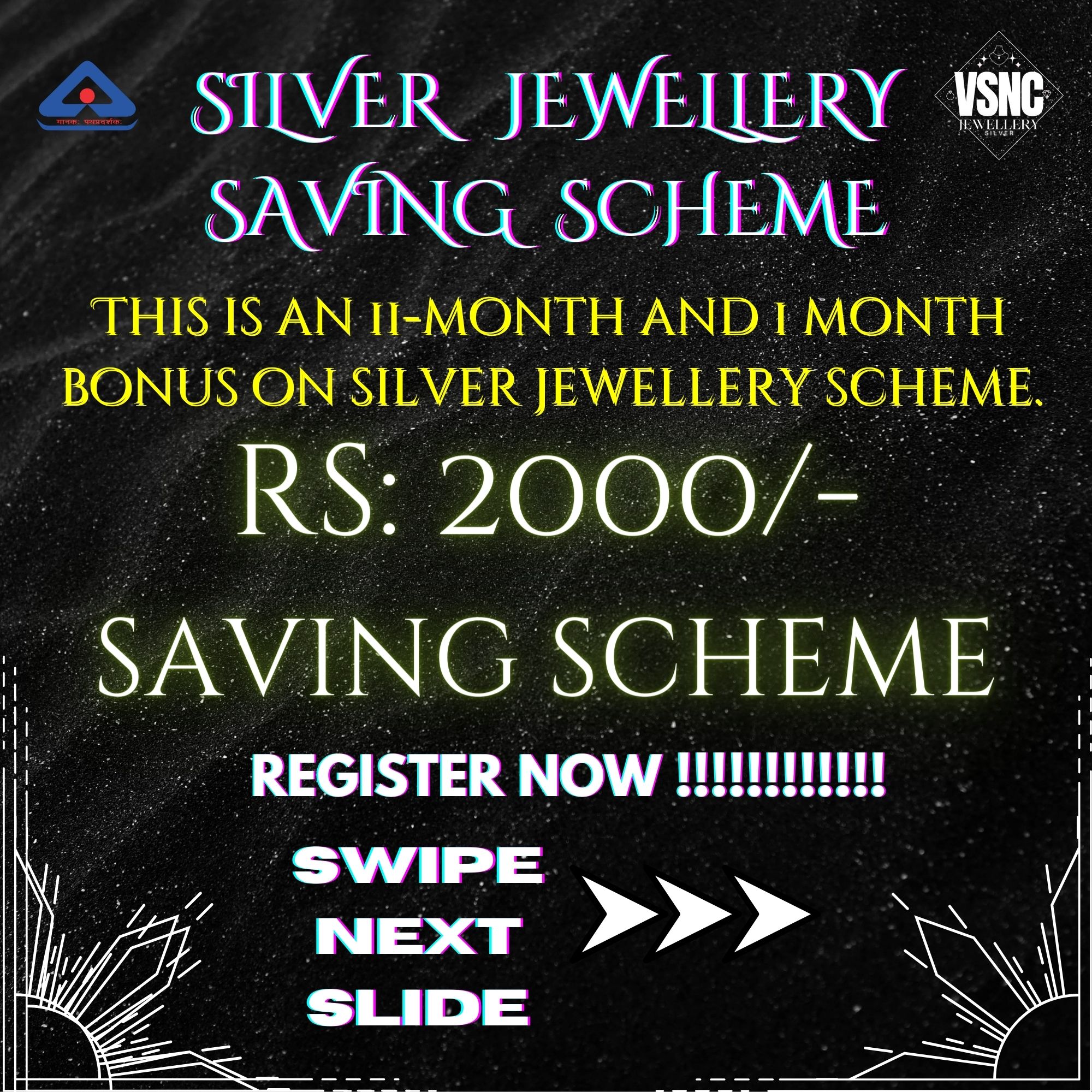 Saving Scheme Rs: 2000/- - VSNC Jewellery
